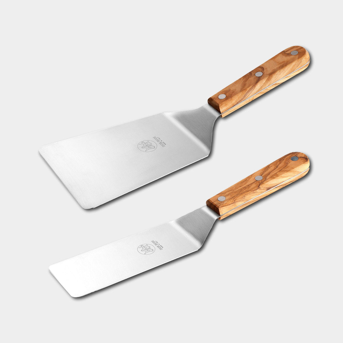 DUE BUOI | Set 2 Spatulas: Wide Spatula & Narrow Spatula - Olive Wood ...